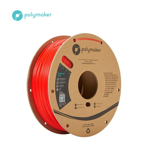 Polymaker PolyLite PLA Red 1.75mm - POLYMAKER
