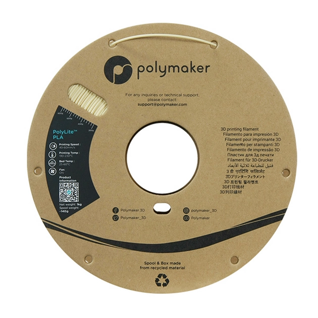 Polymaker PolyLite PLA Cream 1.75mm - POLYMAKER